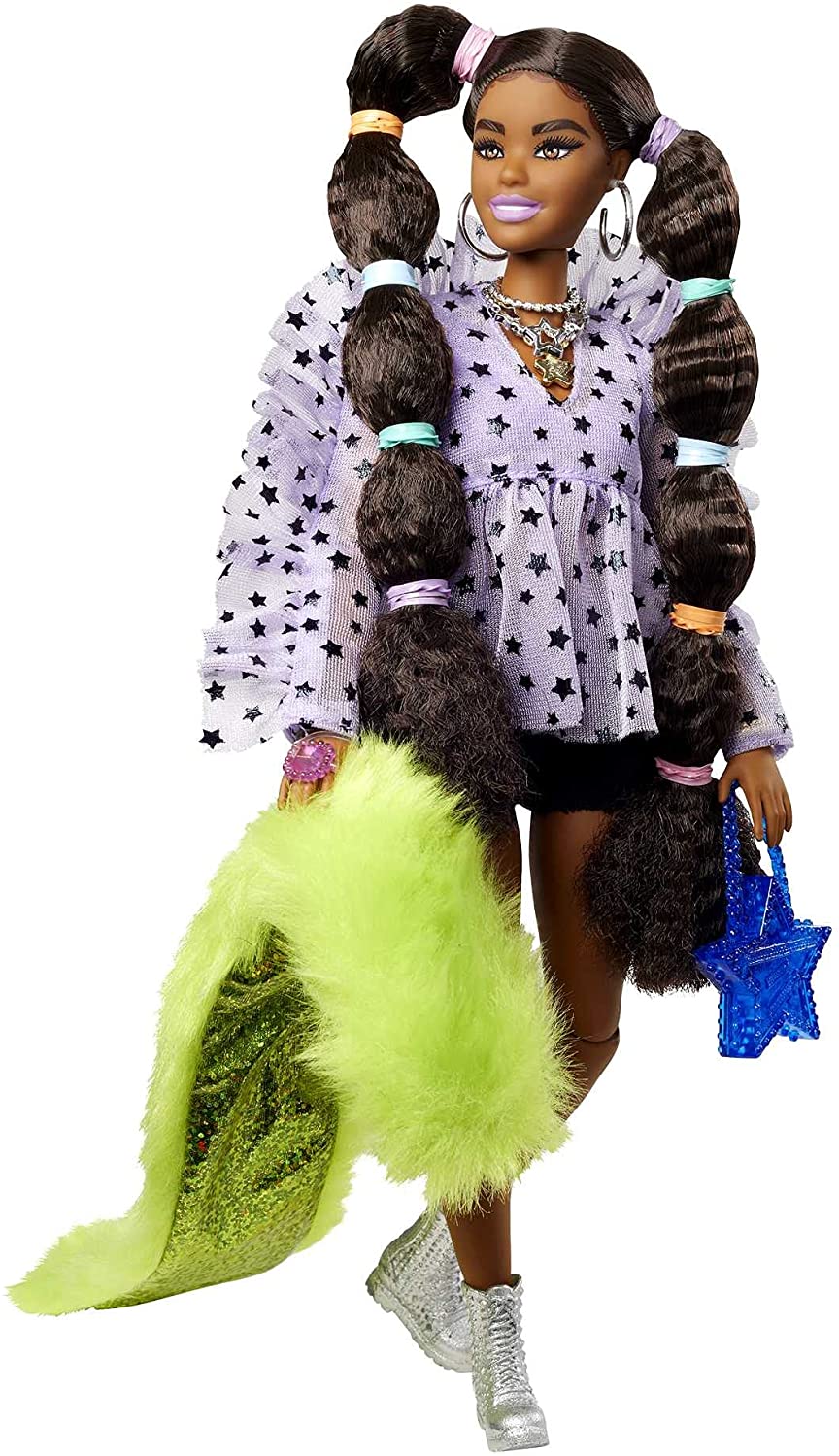 Barbie® Extra Doll 7 in Top and Furry Shrug with Pet Pomeranian – Toys ...