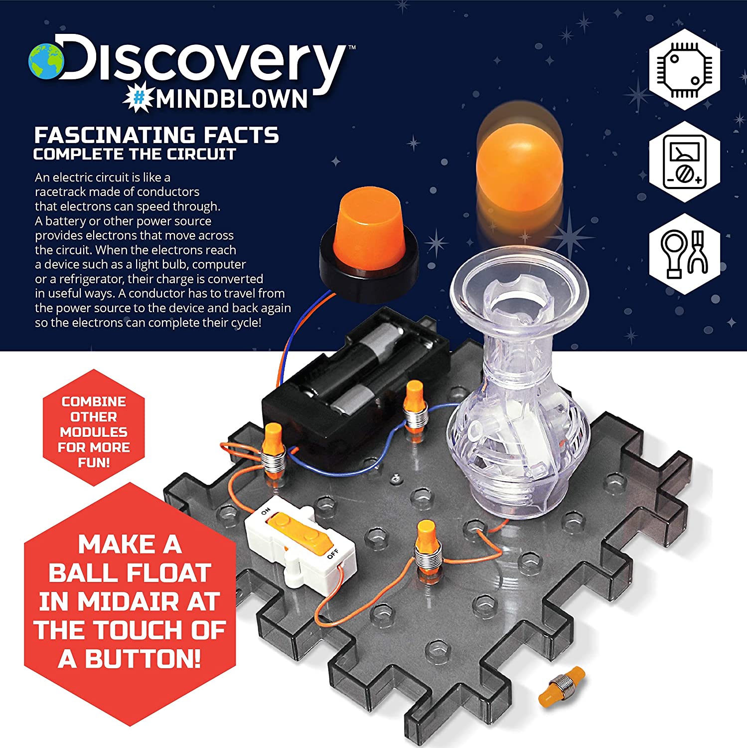 Discovery #MINDBLOWN Action Circuitry Electronic Experiment Mini STEM ...
