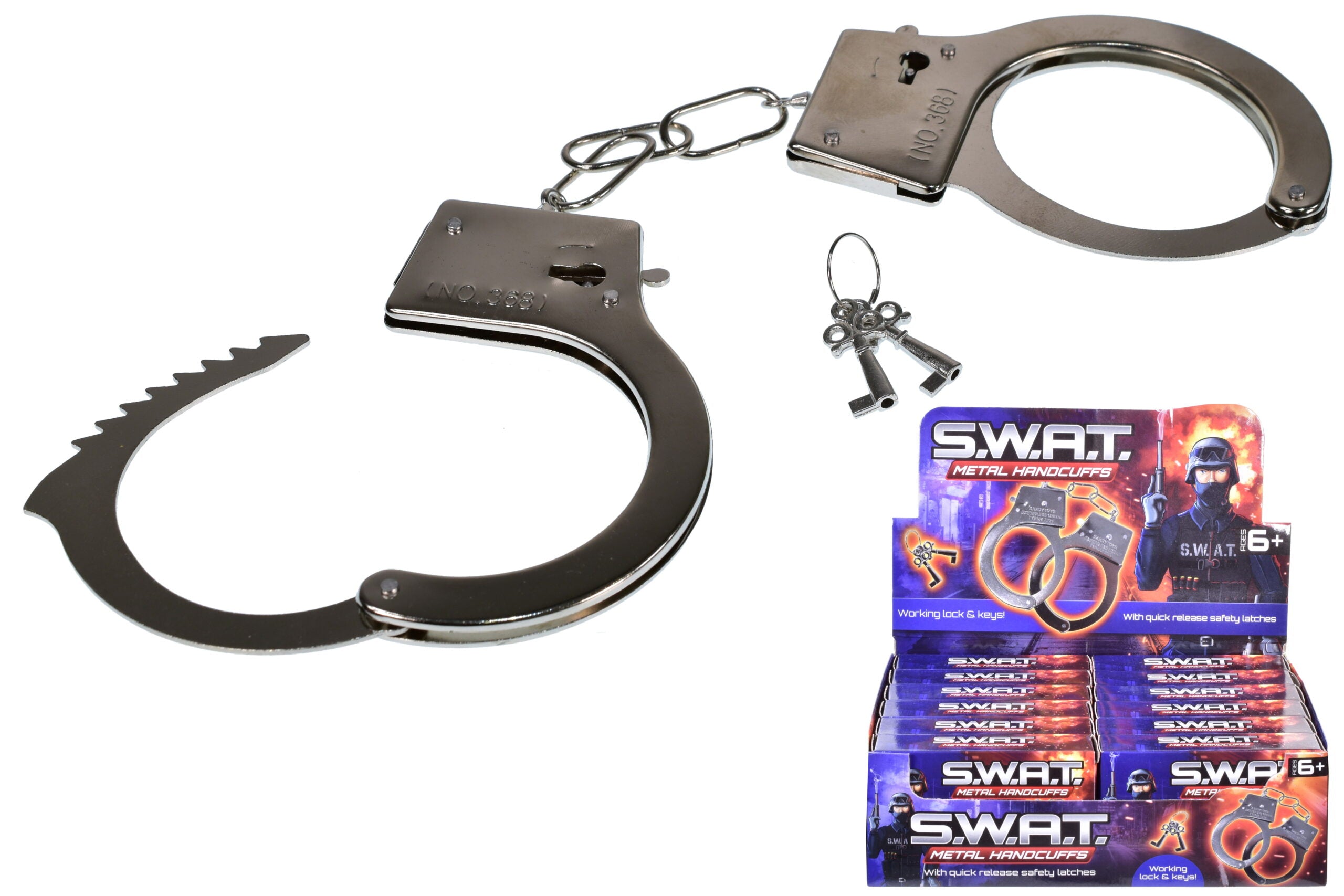 Metal Handcuffs "Swat" – Toys At Foys