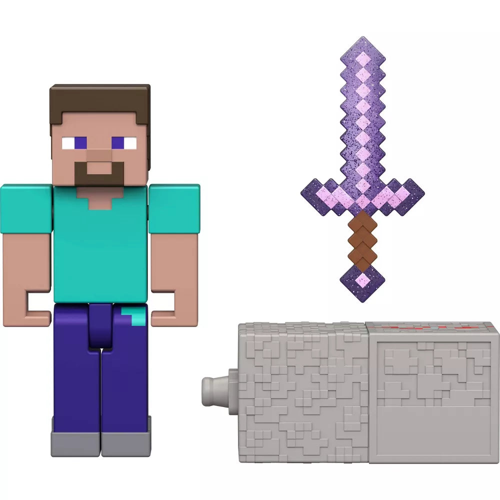 Mattel Minecraft Steve Action Figure | Toys at Foys – Toys At Foys