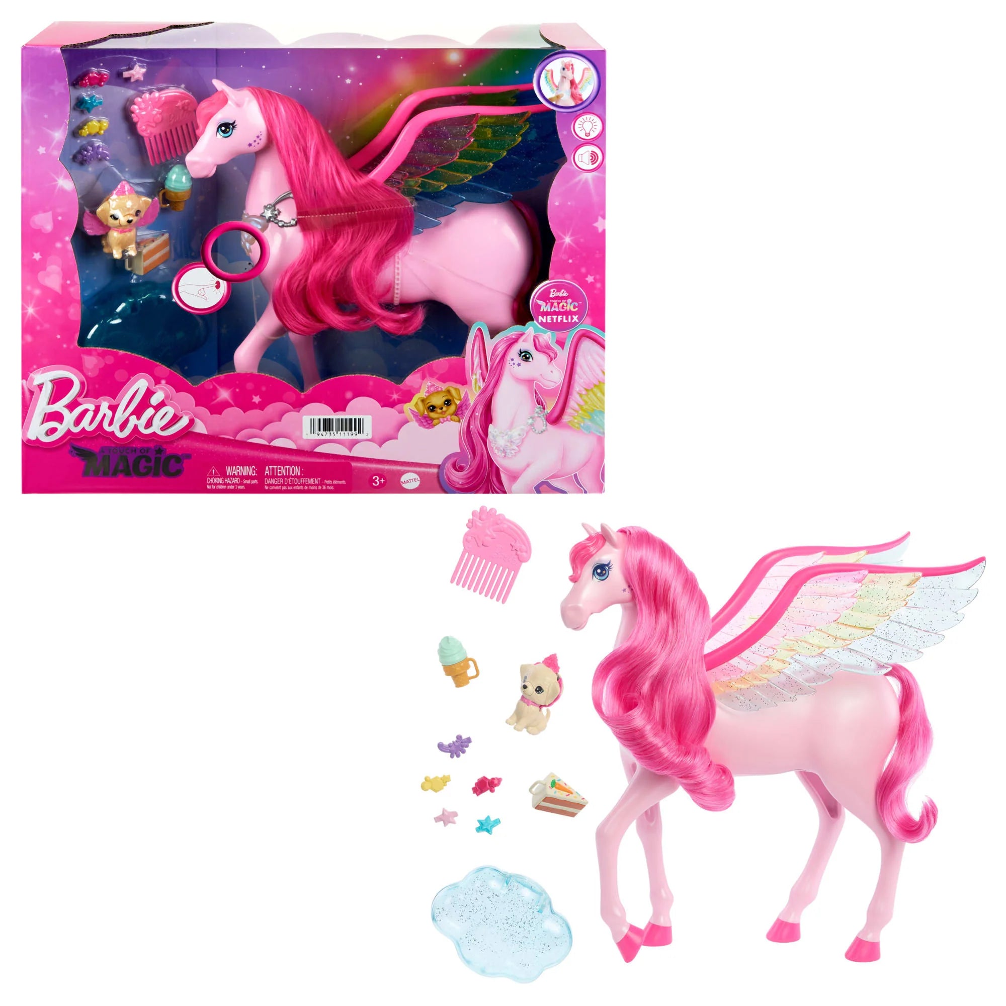 Barbie A Touch Of Magic Pink Pegasus – Toys At Foys